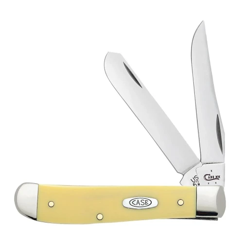 Nóż składany Case Knives 3207 SS Smooth Mini Trapper żółty w EverTrek.pl