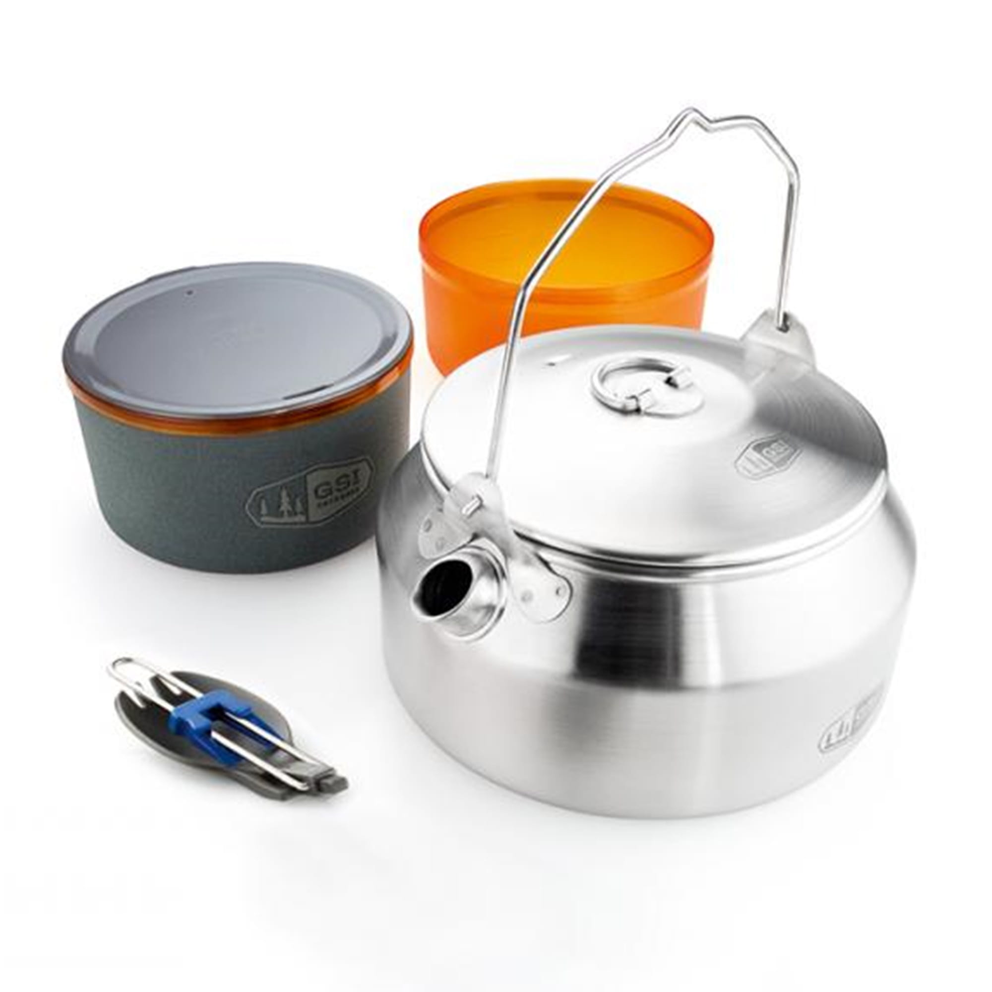 Zestaw naczyń turystycznych z czajnikiem GSI Outdoors Glacier Stainless ...